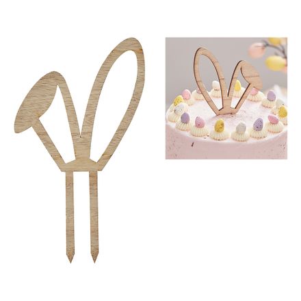 Kakedekorasjon Kaninører i Tre | Partyking