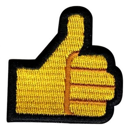 Stoffmerke Emoji Tommel Opp | Partyking