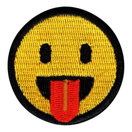 Tygmärke Emoji Utsträckt Tunga | Partykungen