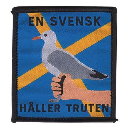 Tygmärke En Svensk Håller Truten | Partykungen