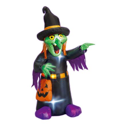 Oppustelig Halloween Heks med Belysning | Partyking