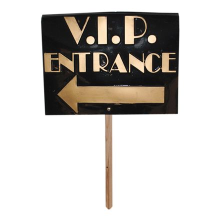 V.I.P Entrance Skilt | Partyking