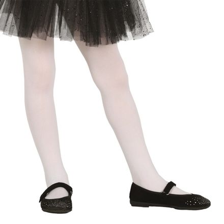 Hvite Tights for Barn | Partyking