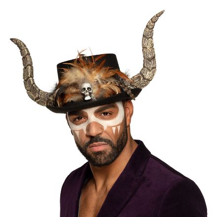 Voodoo Hat med Horn | Partyking