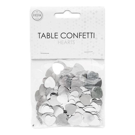 Bordskonfetti Hjärtan Röda Metallic | Partykungen