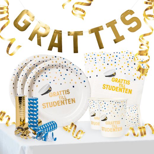 Studentdukning - Inspiration till dukning studentfest | Partykungen