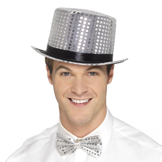 Paljettväst Silver | Partykungen