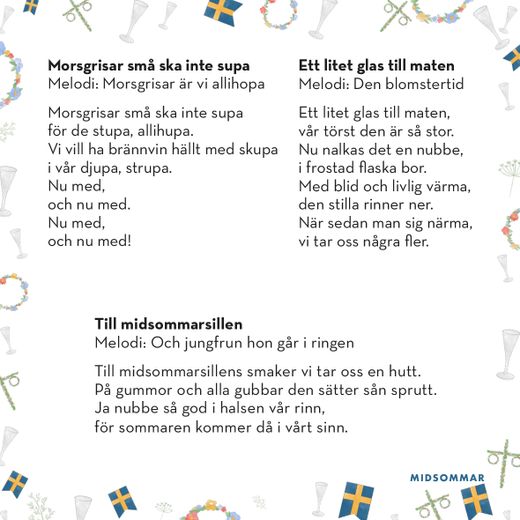 Roliga snapsvisor till midsommarfesten | Partykungen